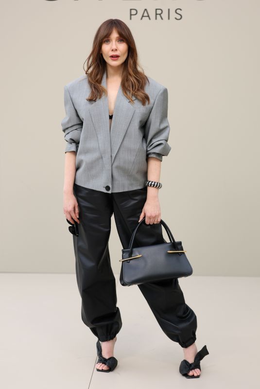ELIZABETH OLSEN at Givenchy Fashion Show at Paris Fashion Week 03/06 ...